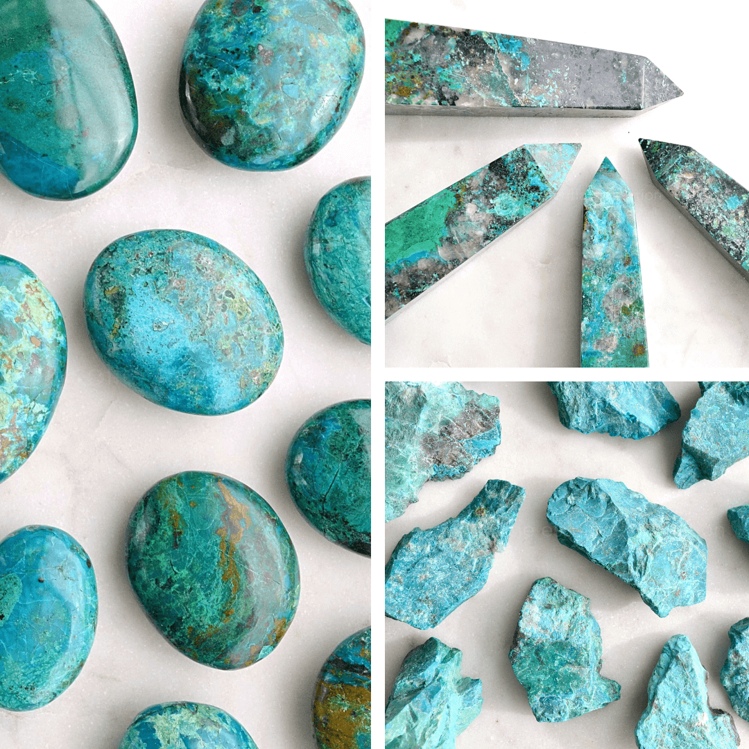 Chrysocolla Crystals Australia – The Essential Collection