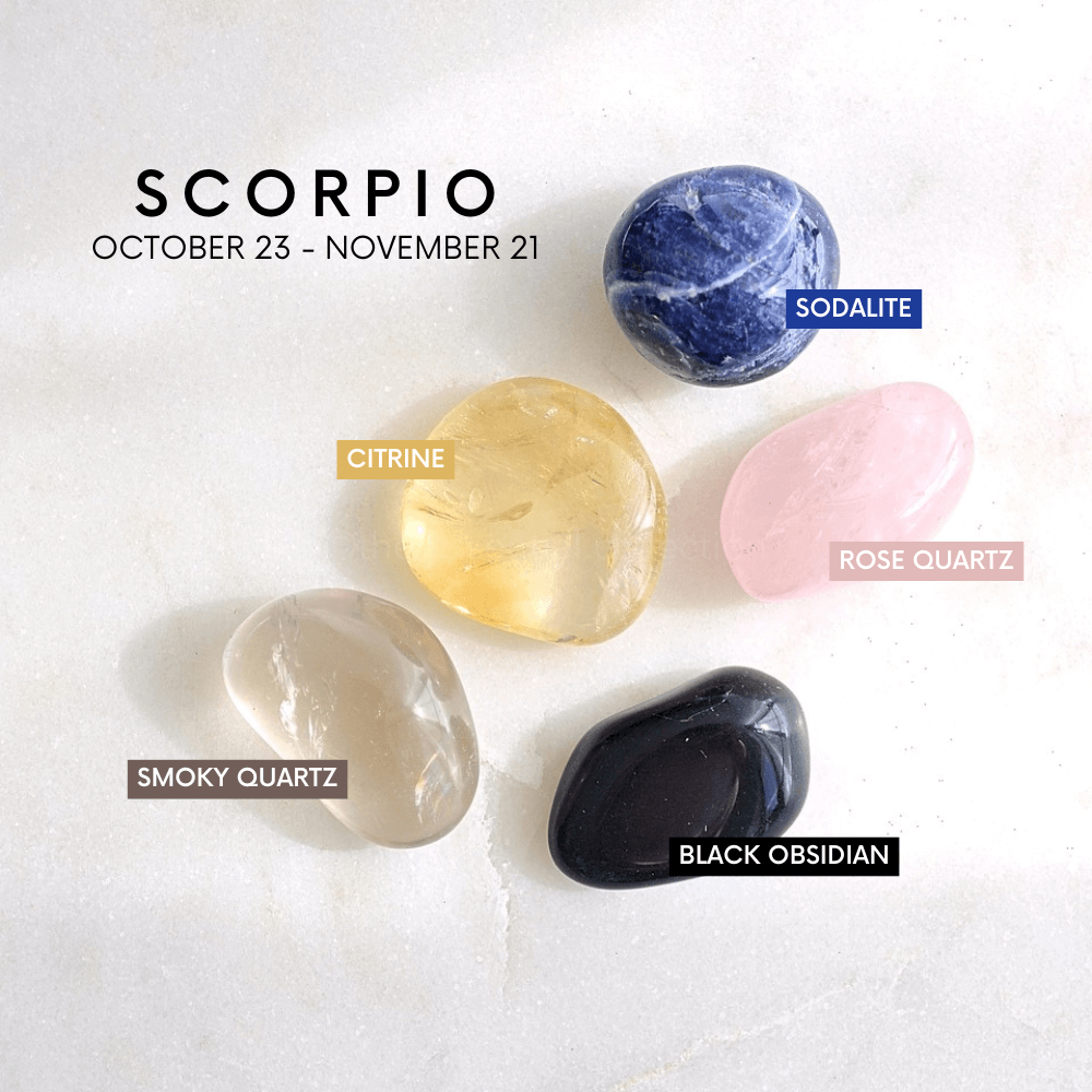 Scorpio Zodiac Crystal Kit – The Essential Collection