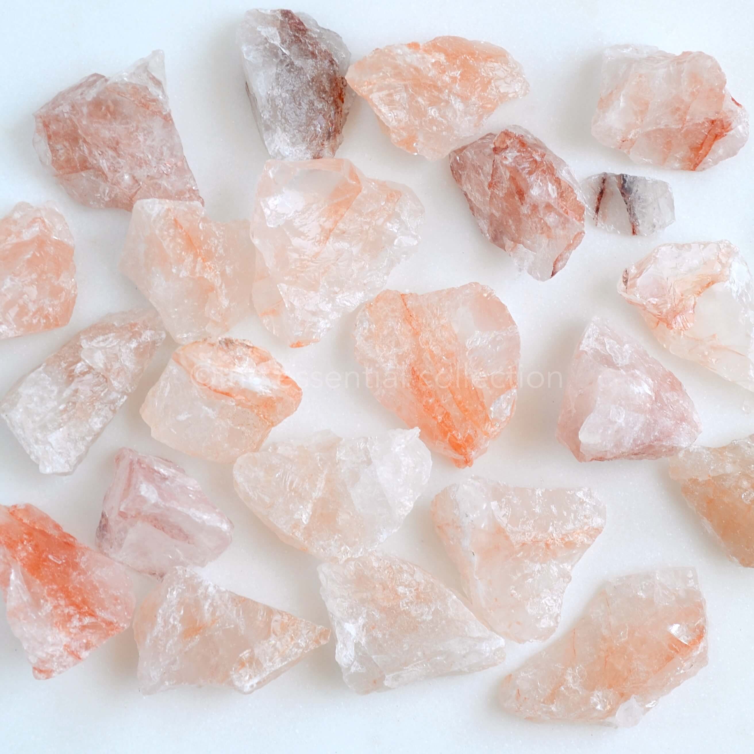 Raw Fire Quartz for Crystal Infused Candles | The Essential Collection