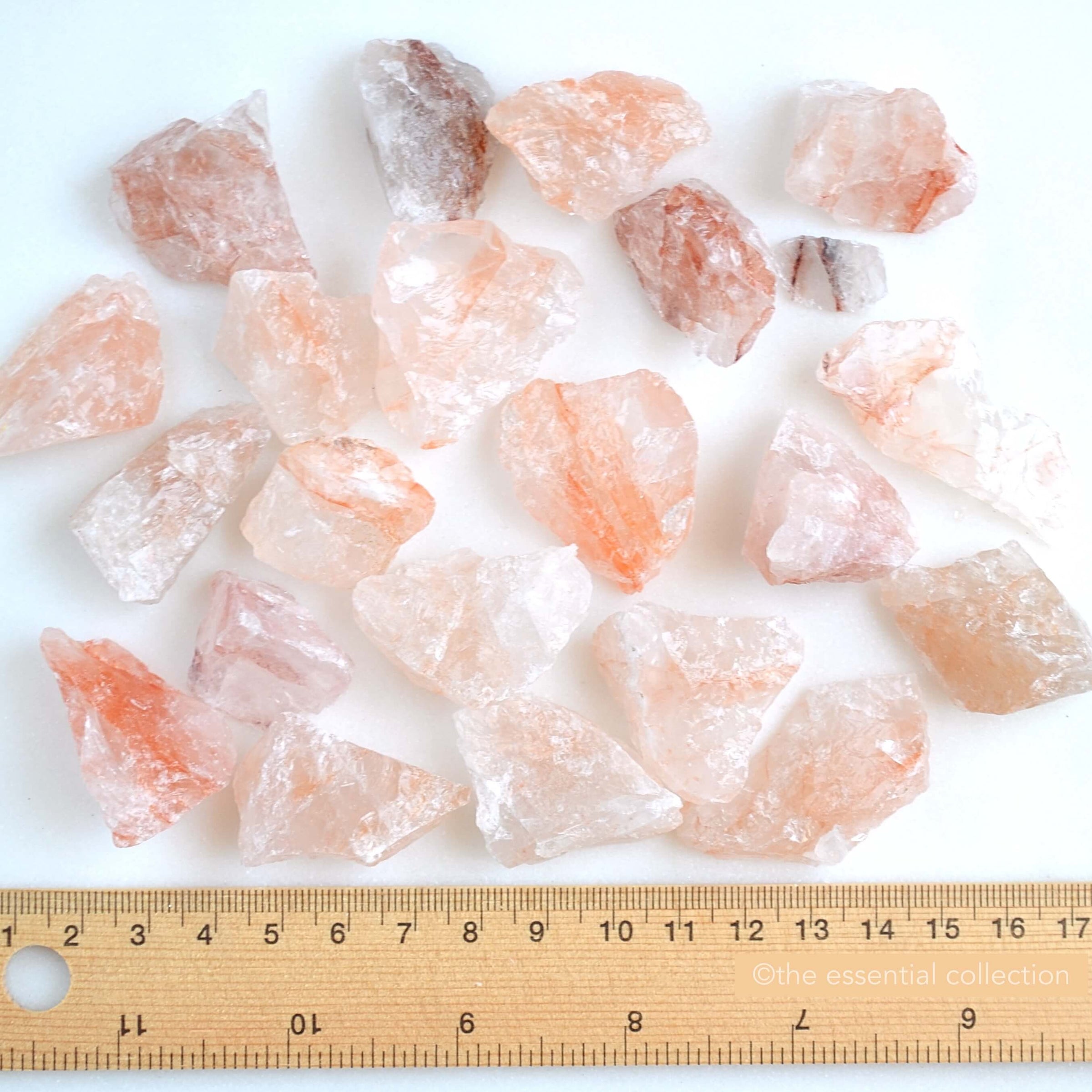 Raw Fire Quartz for Crystal Infused Candles | The Essential Collection
