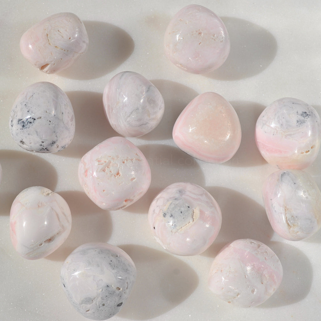 Pink Mangano Calcite Tumbled Crystals | The Essential Collection