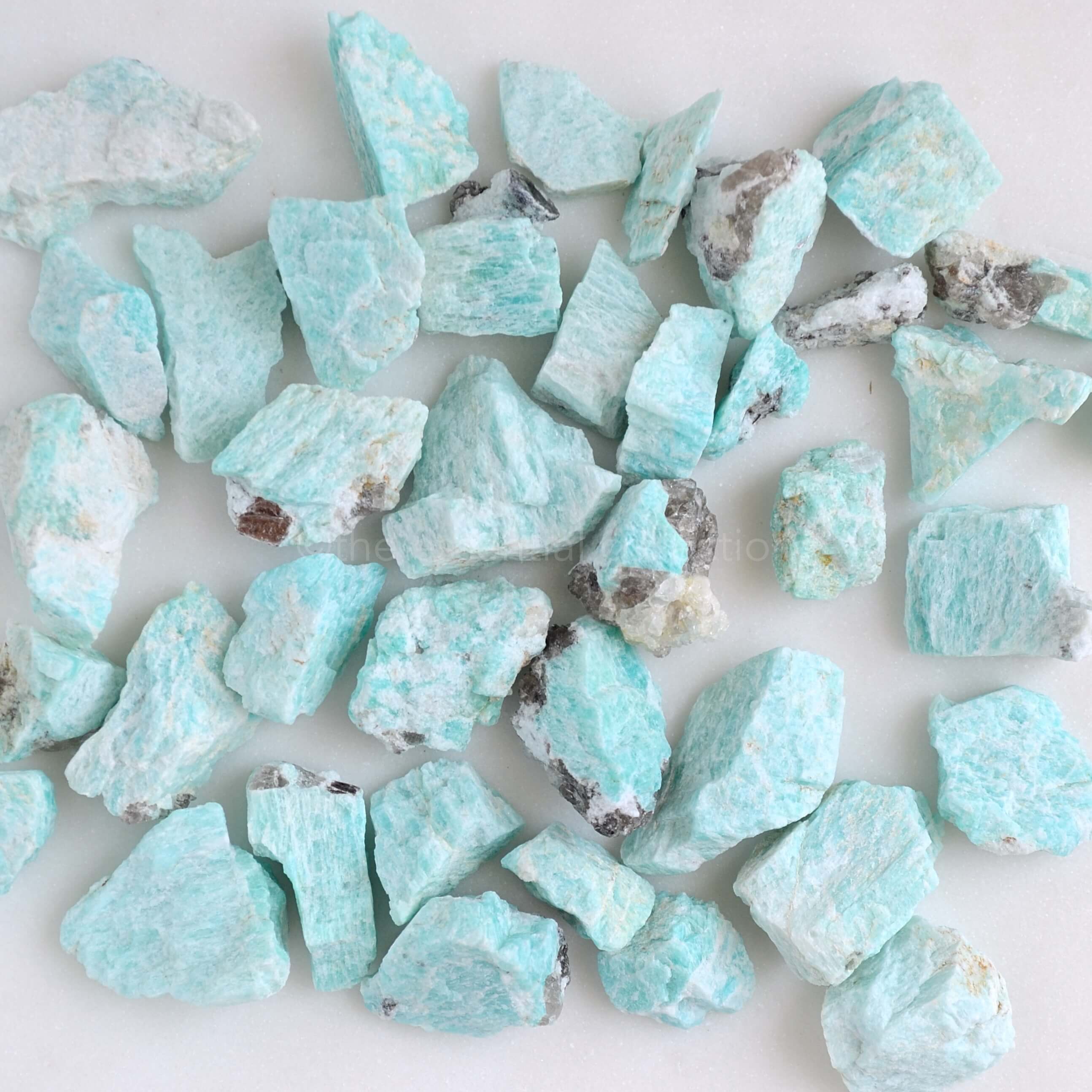 Raw Amazonite for Crystal Infused Candles | The Essential Collection