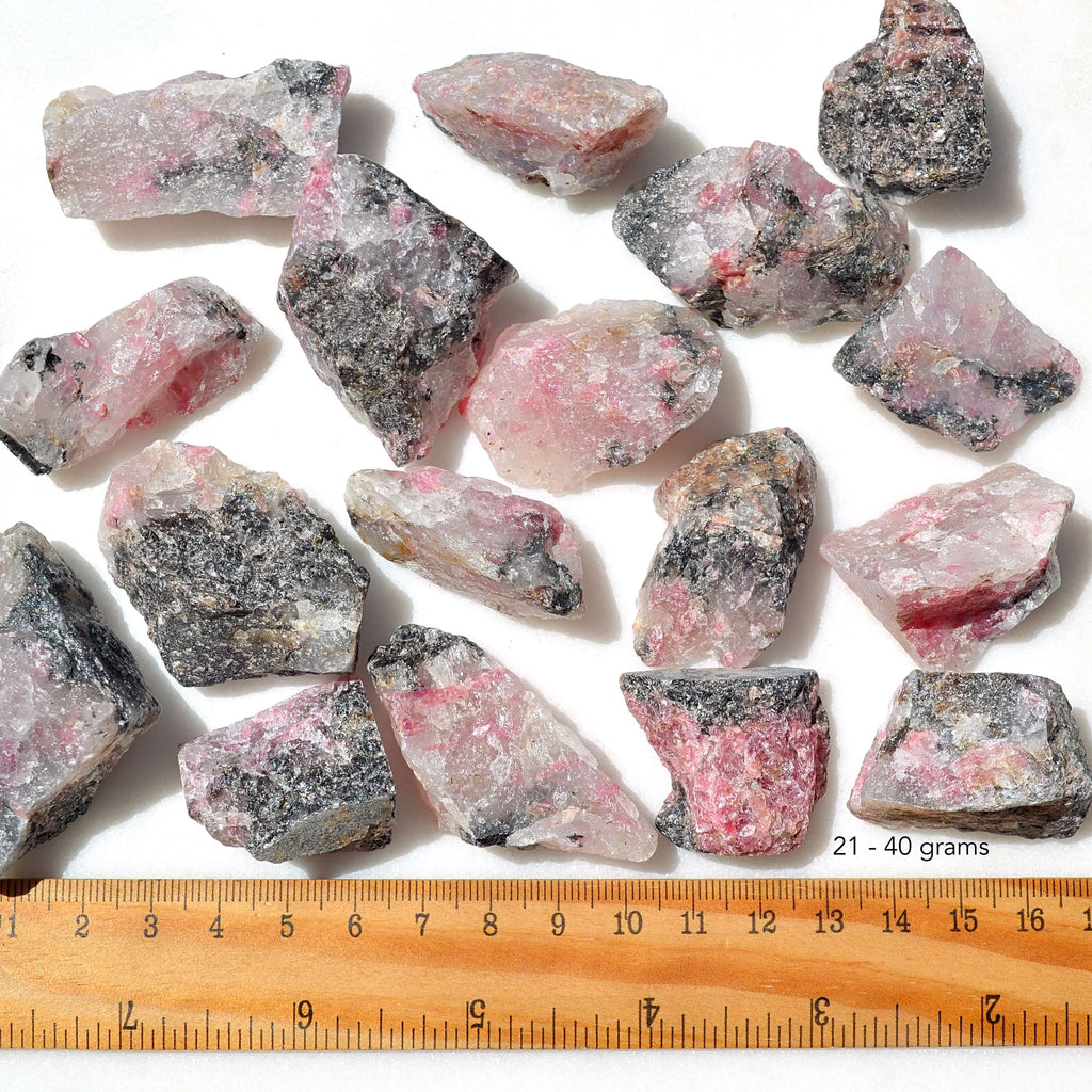 Rhodonite Raw Crystals | The Essential Collection