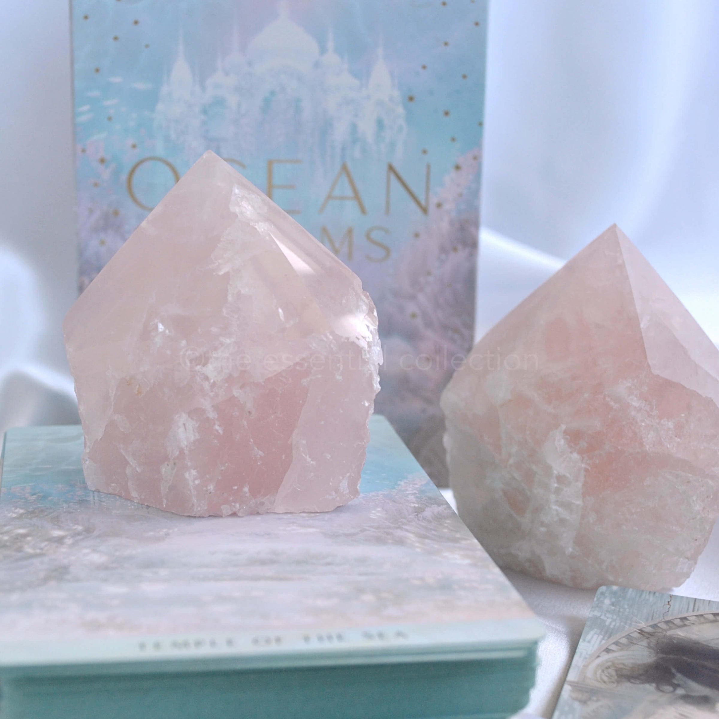 Rose Quartz Semi-Polished Tower/Point Tower | Crystals Australia – The ...