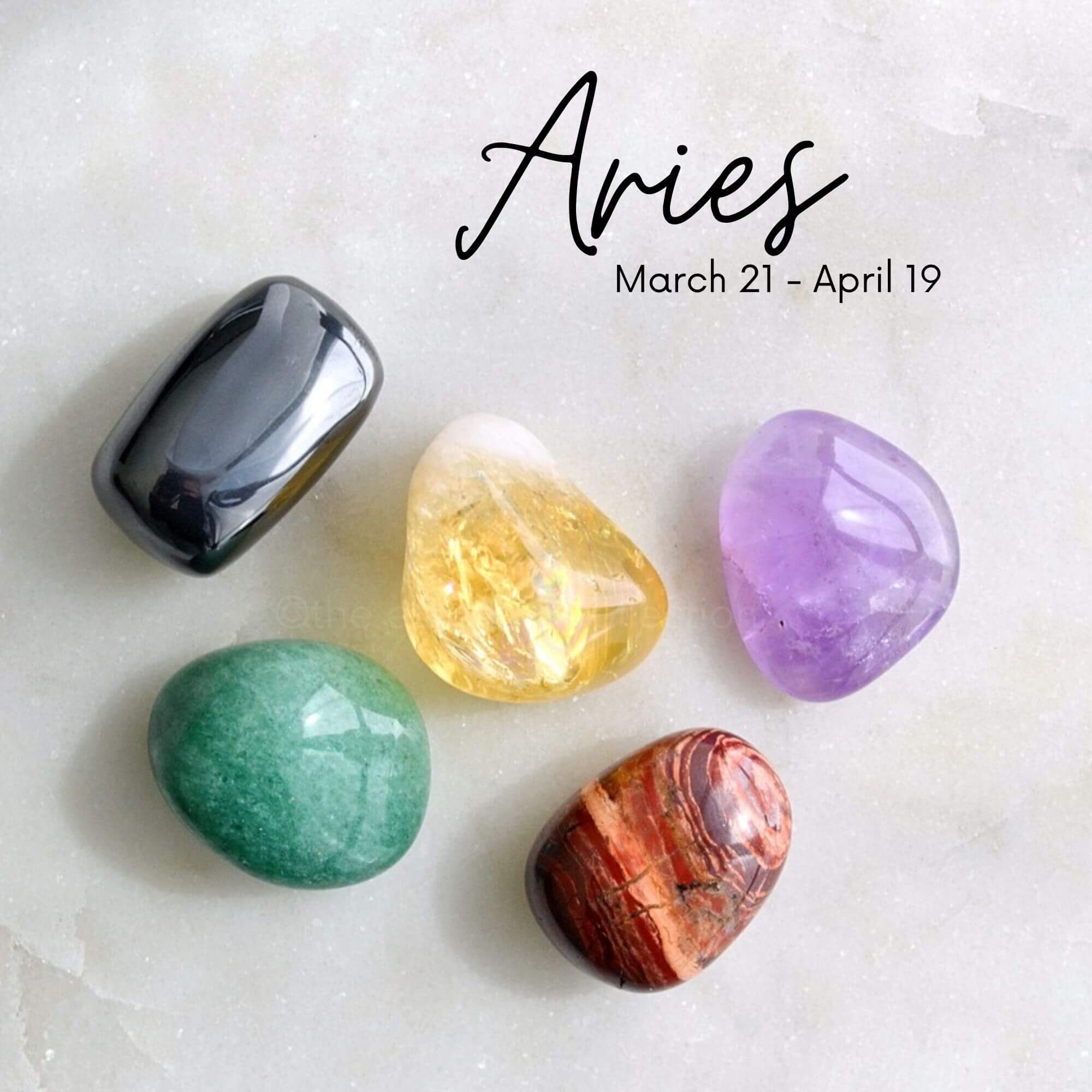 Aries Zodiac Crystal Kit – The Essential Collection