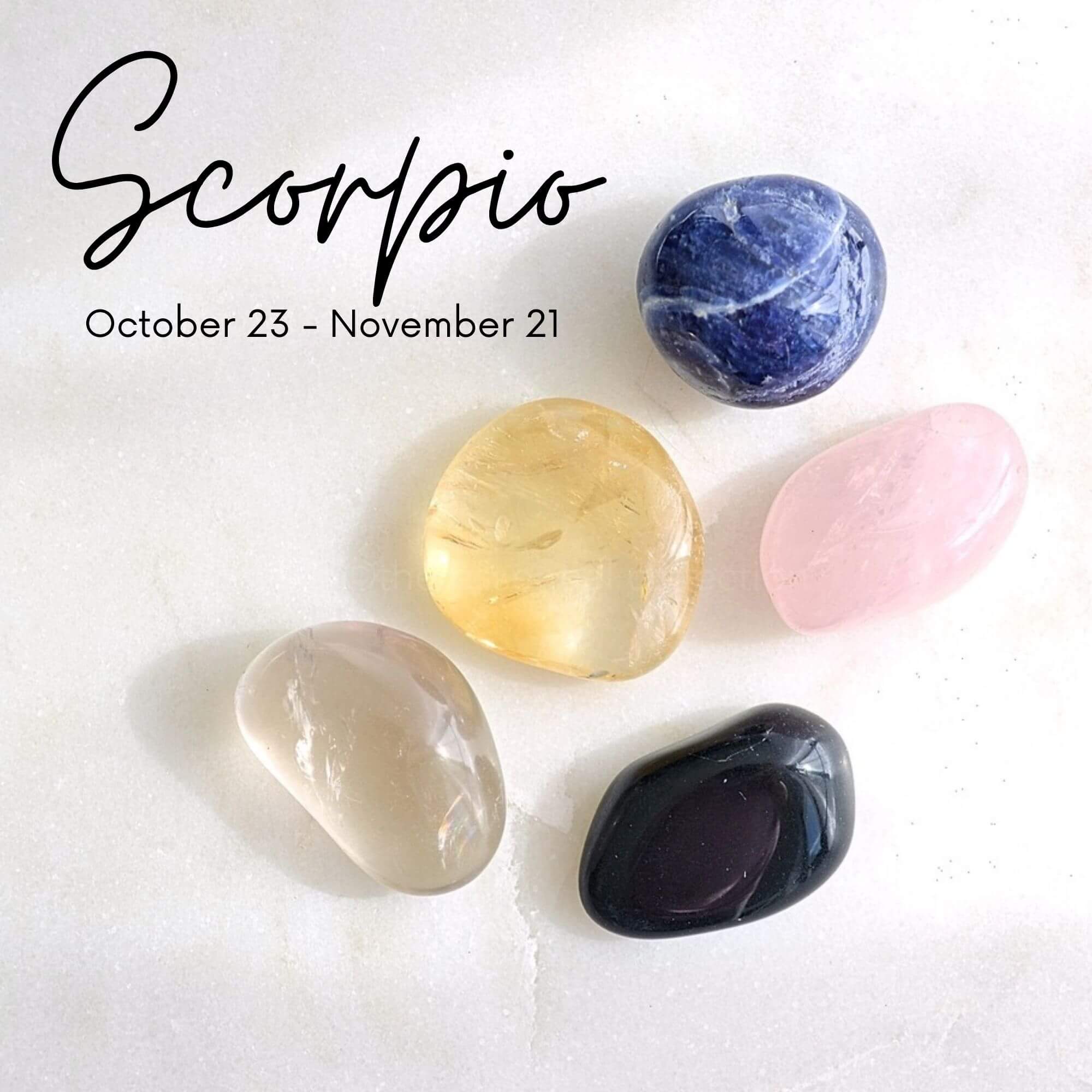 Scorpio Zodiac Crystal Kit – The Essential Collection