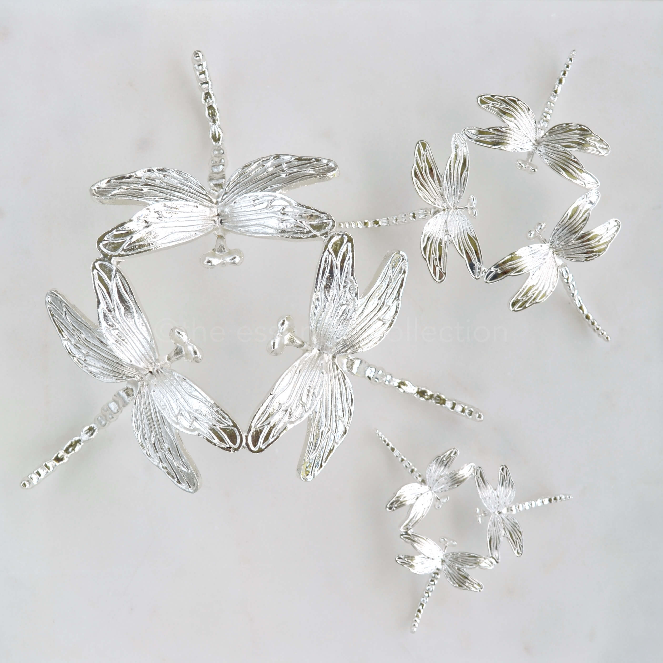 Silver Dragonfly Crystal Sphere Stand\Holder | The Essential Collection