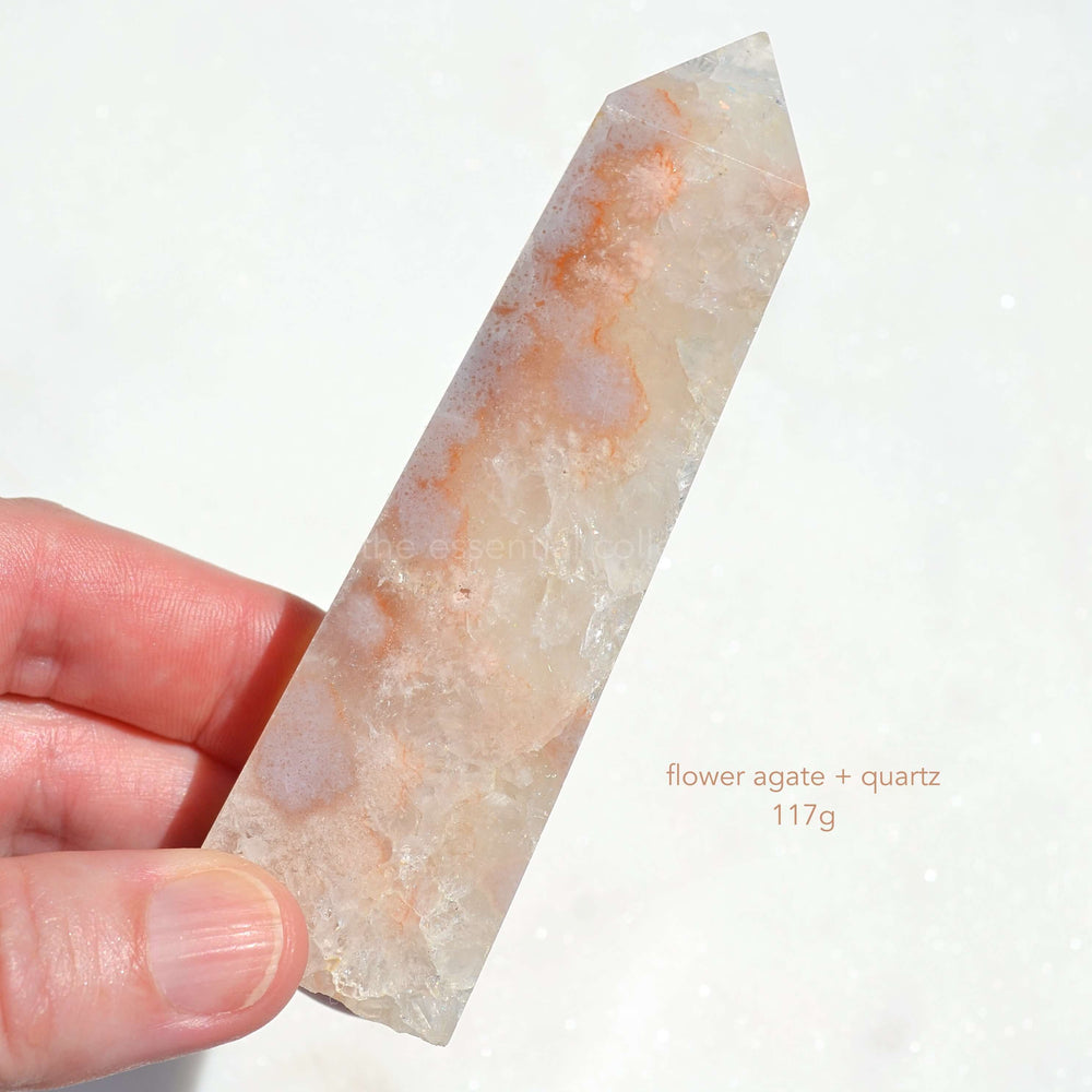 Flower Agate Towers With Inclusions | The Essential Collection