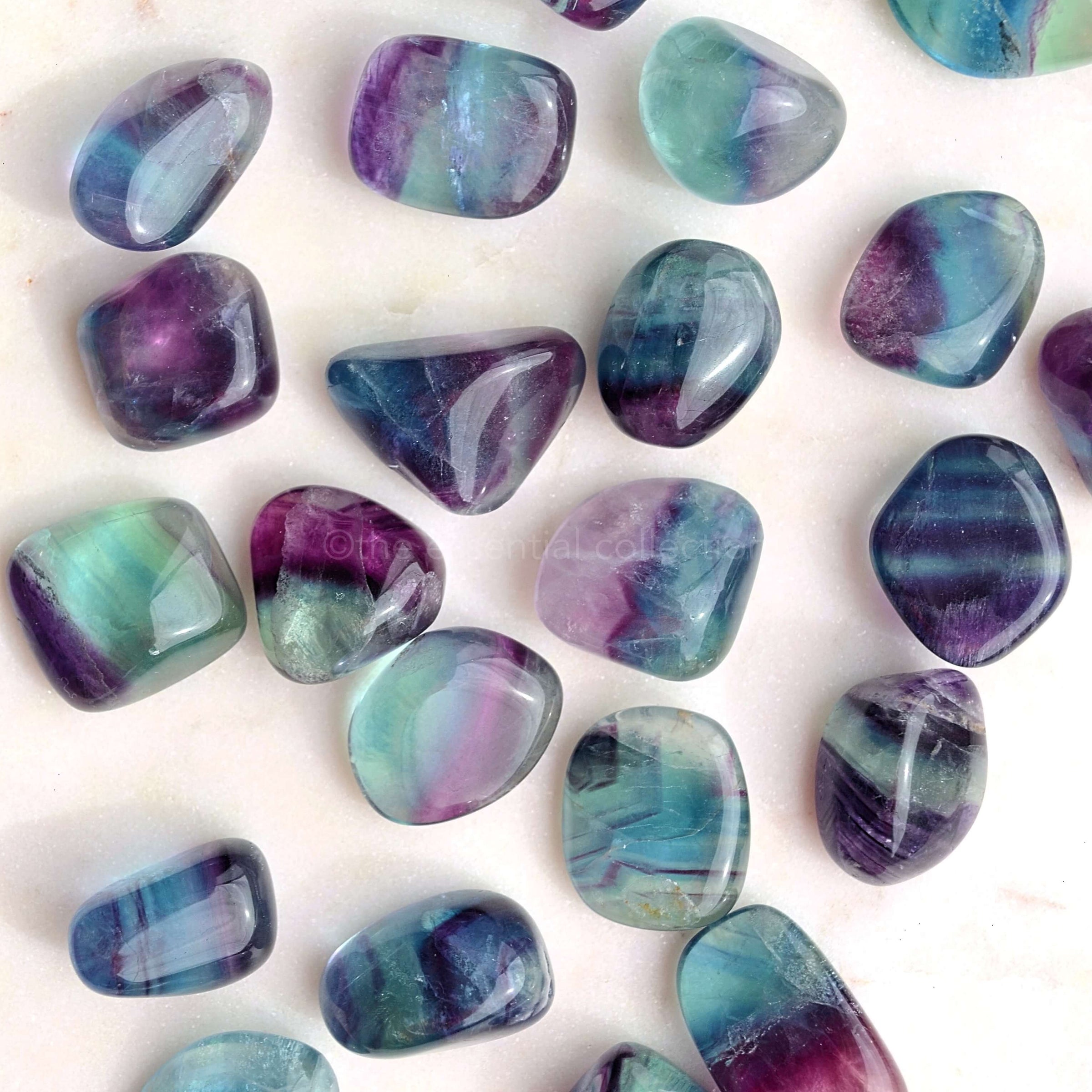 Rainbow Fluorite Tumbled Crystals – The Essential Collection