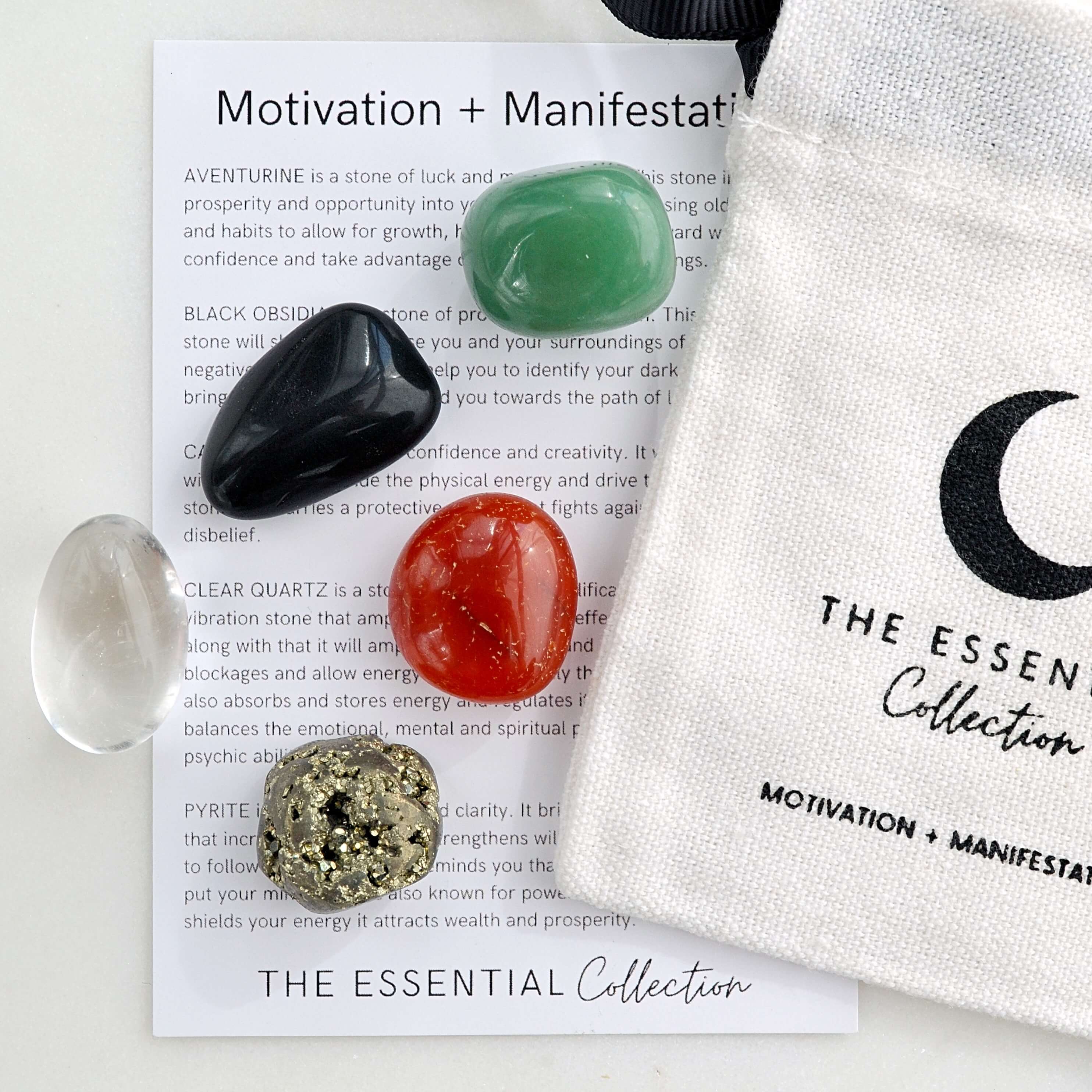 Motivation and Manifestation Crystal Kit – The Essential Collection
