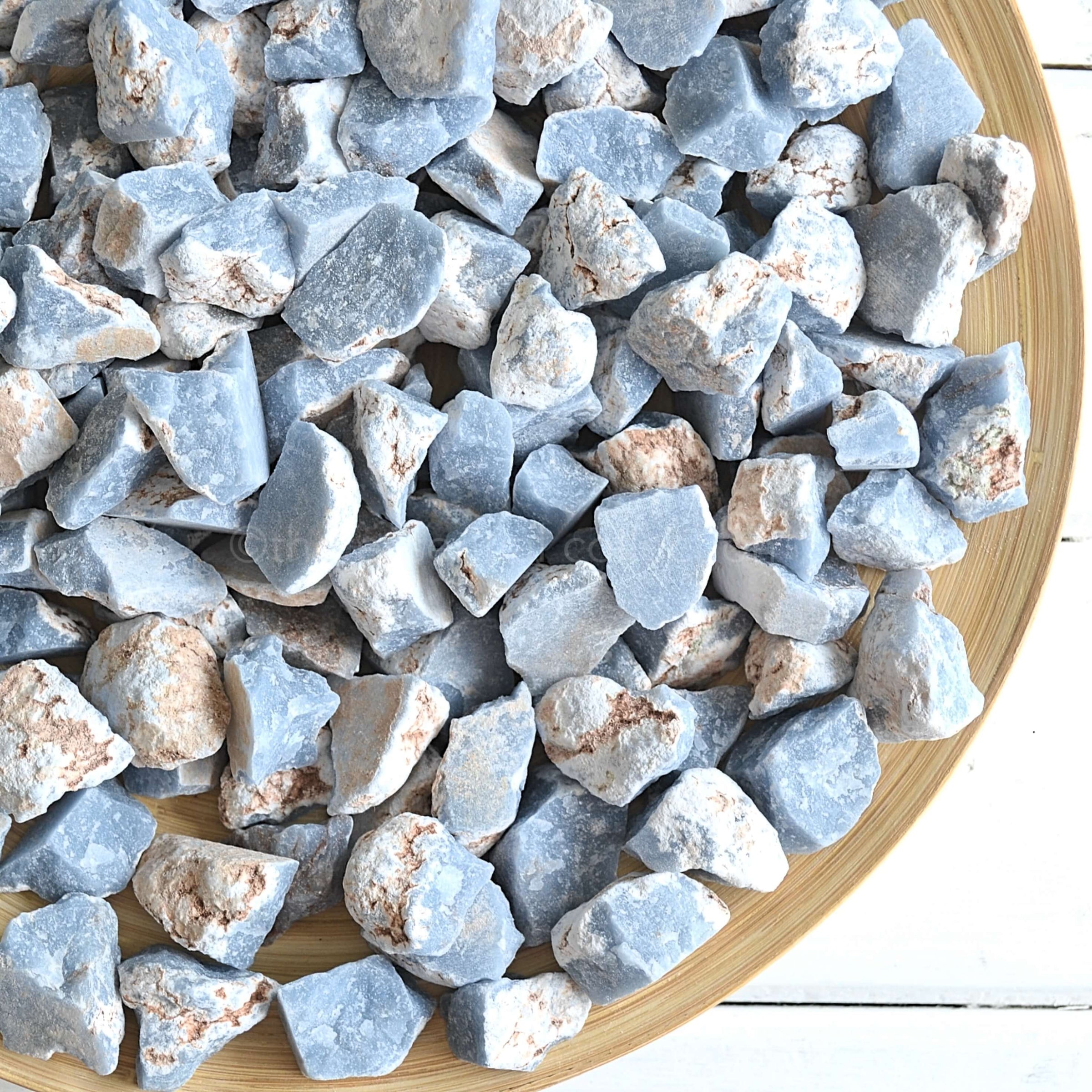 Raw Angelite Crystals – The Essential Collection