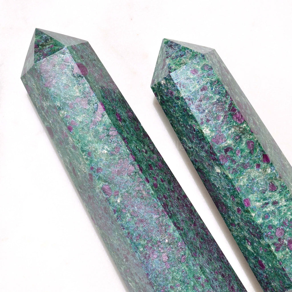 Ruby Fuchsite Tower/Generator/Point Tower | Crystals Australia – The ...