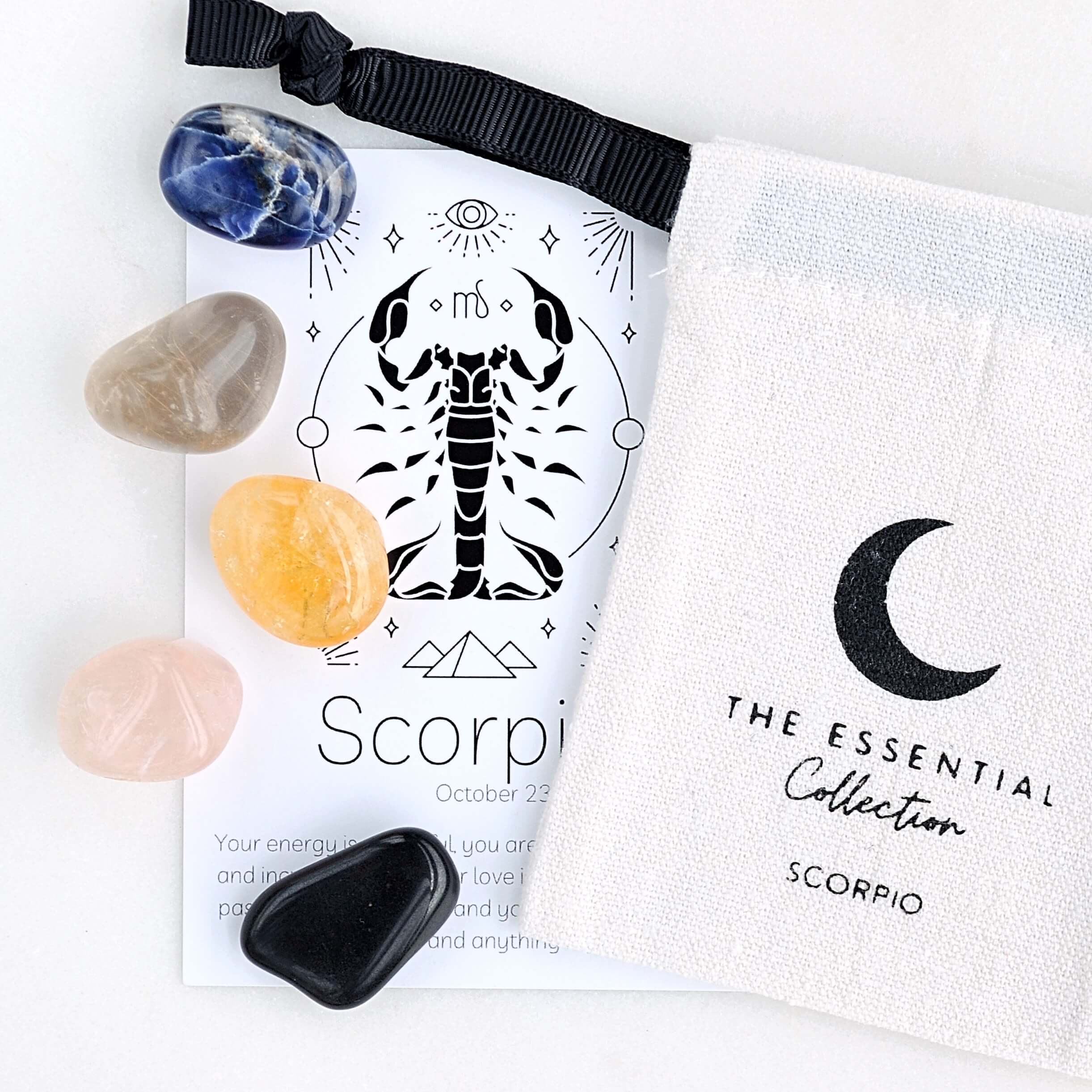 Scorpio Zodiac Crystal Kit – The Essential Collection