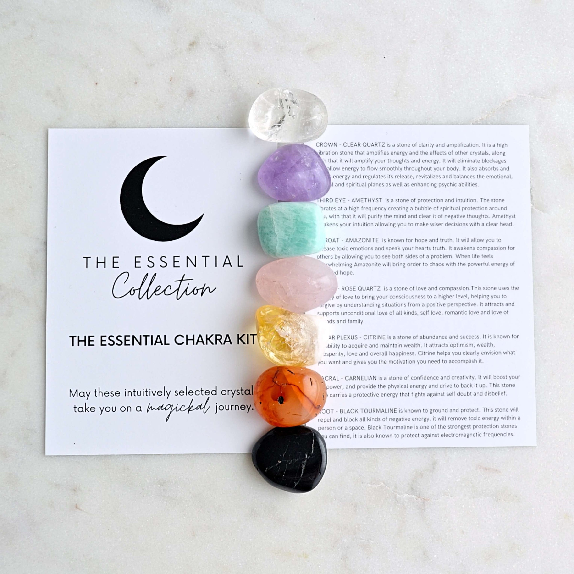 Essential Chakra Set | Chakra Crystal Kit – The Essential Collection