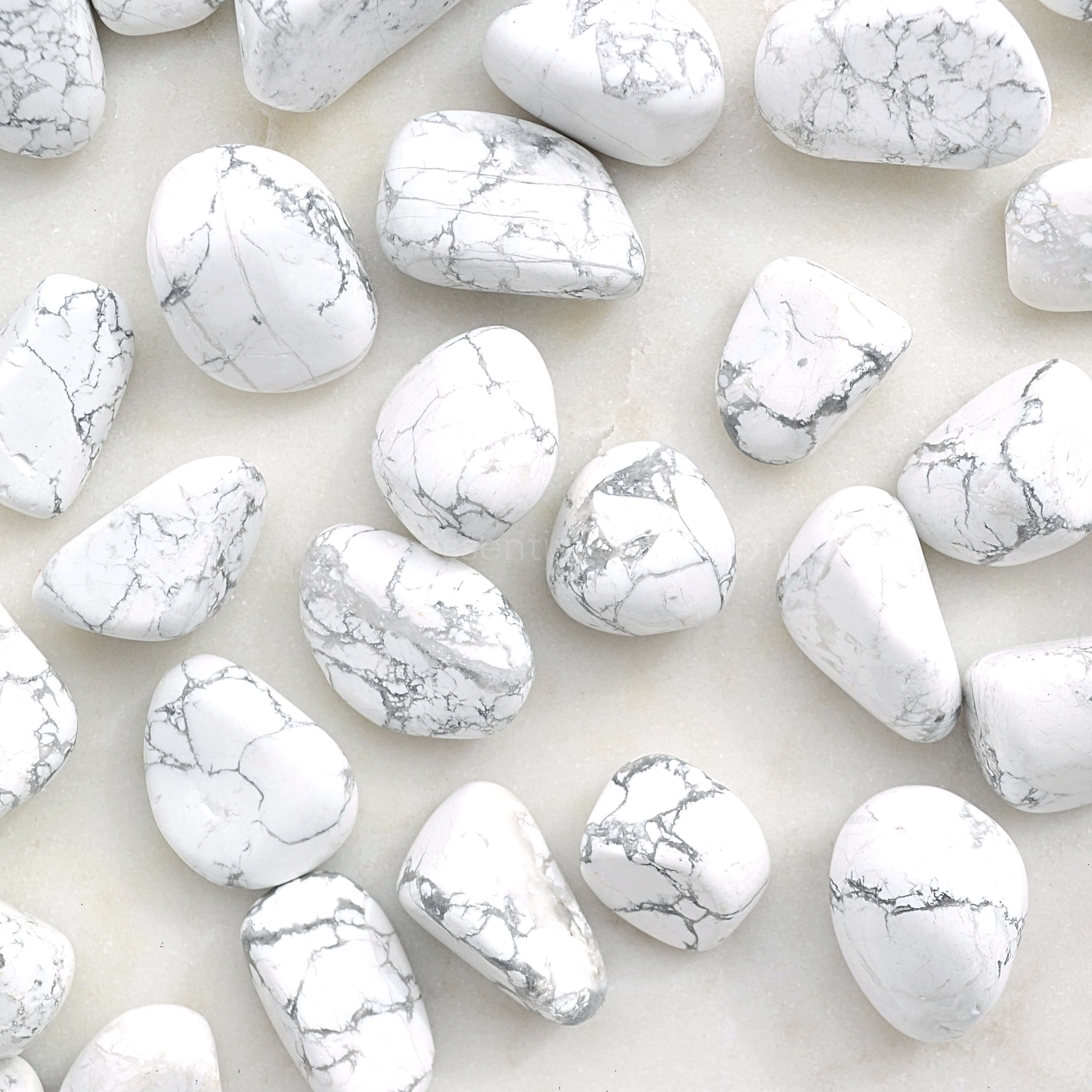 Howlite Tumbled Crystals – The Essential Collection